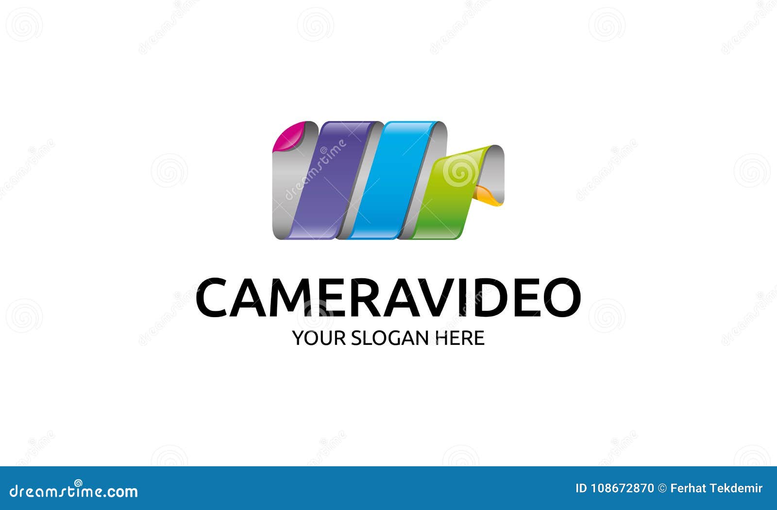 Camera Video logo template stock vector. Illustration of trailer ...