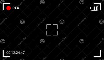 Camera video record screen stock vector. Illustration of videography ...