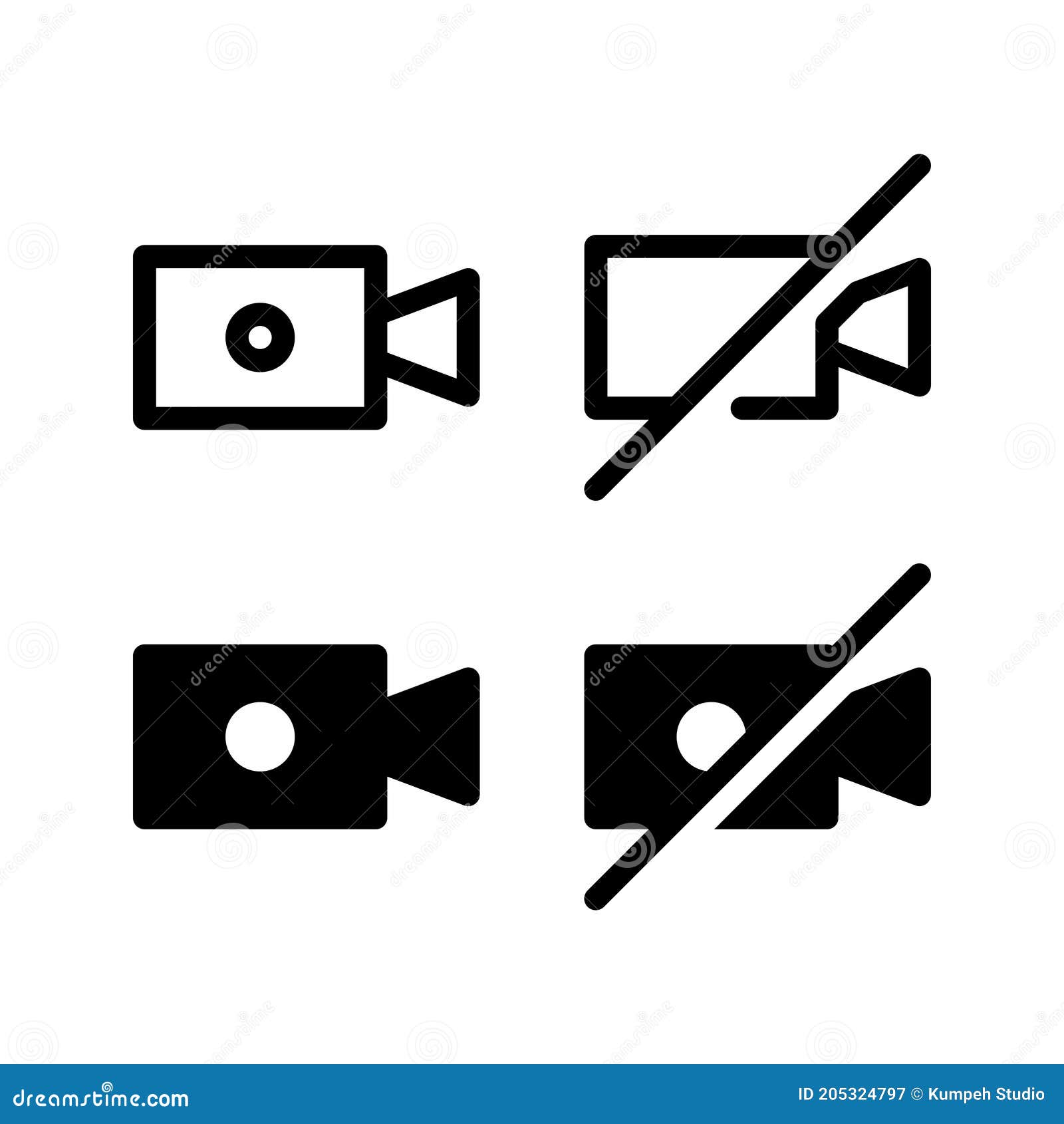 Camera Video Recorder Icon Vector Suitable for User Interface Elements ...