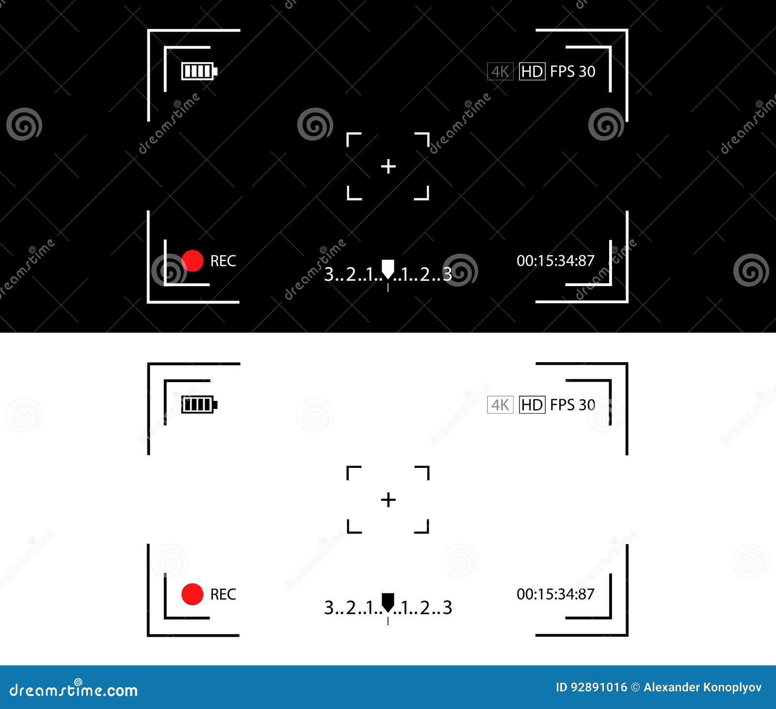 Camera View Viewing Images. Visual Screen Focusing. Video Recording ...