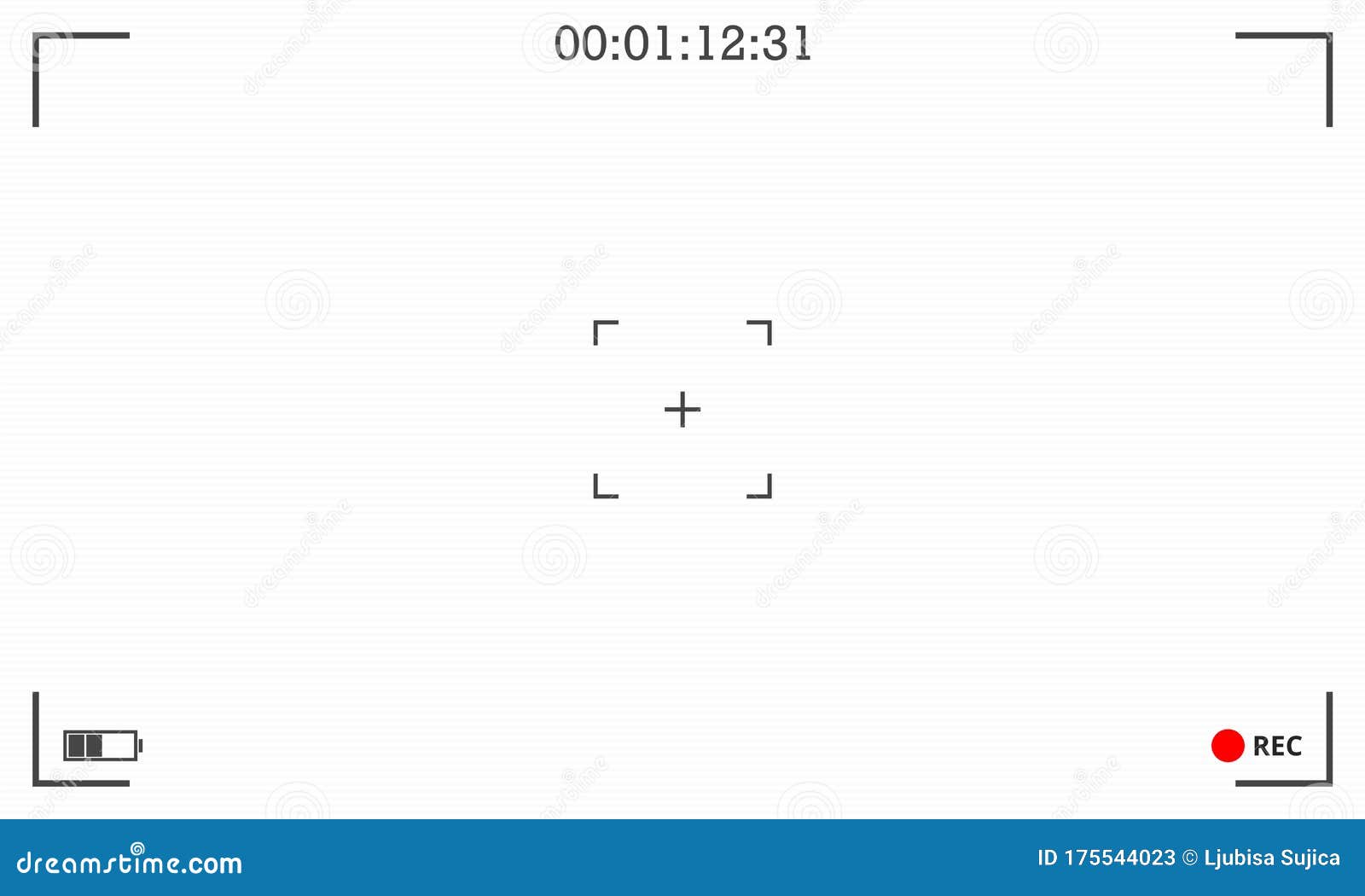 Camera viewfinder stock vector. Illustration of display - 175544023