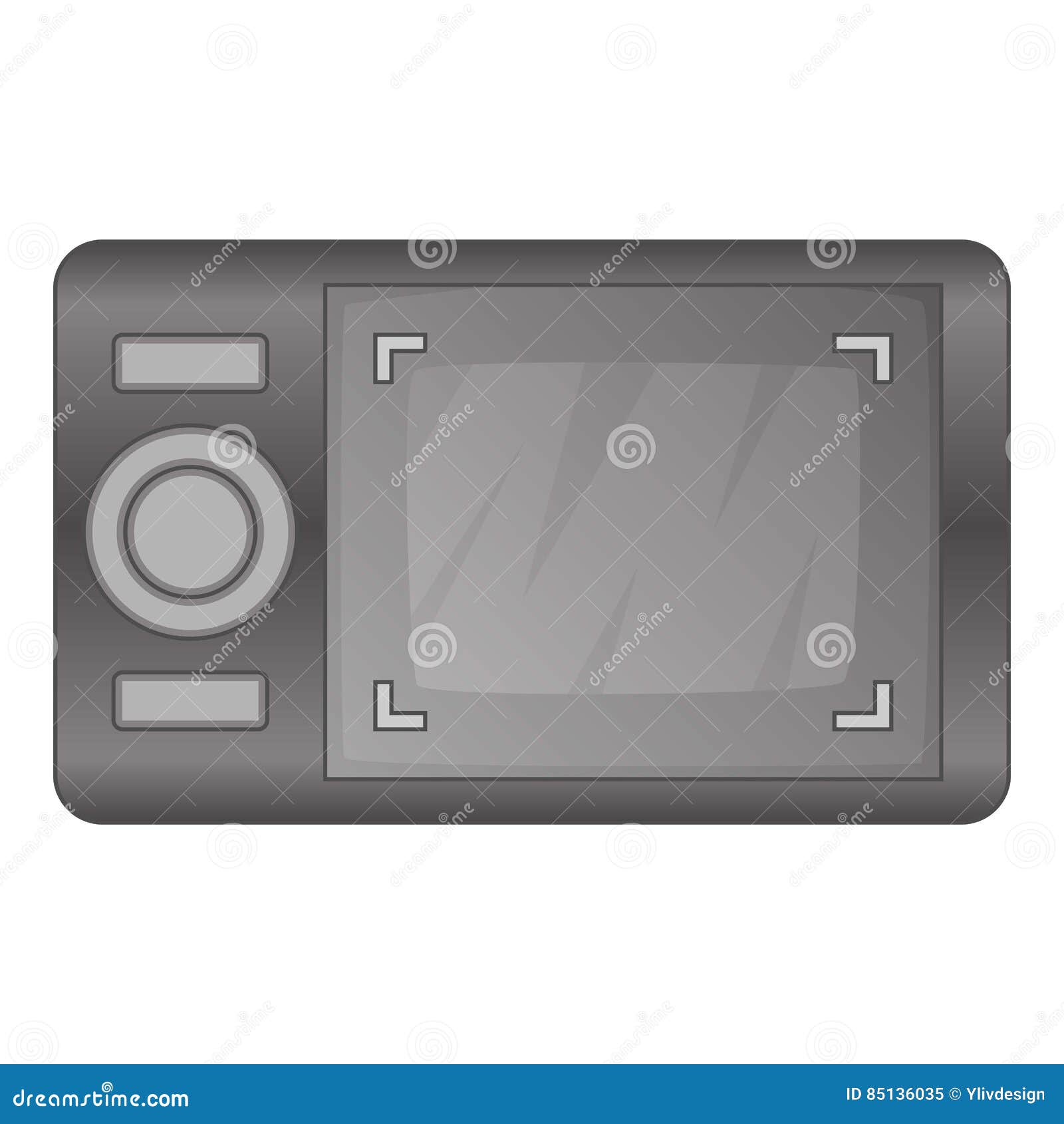 Camera Viewfinder with Exposure Icon Cartoon Style Stock Vector ...