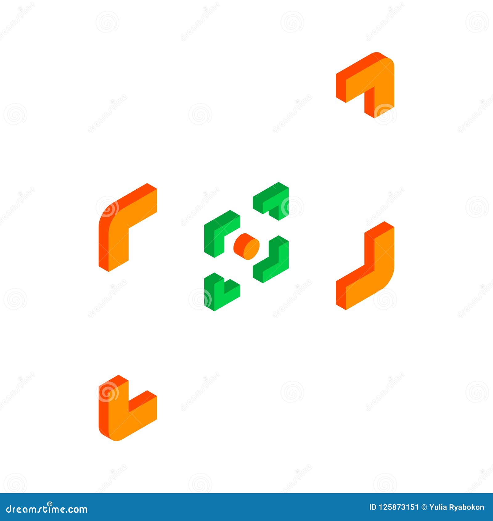 Camera Viewfinder Icon, Isometric 3d Style Stock Illustration ...