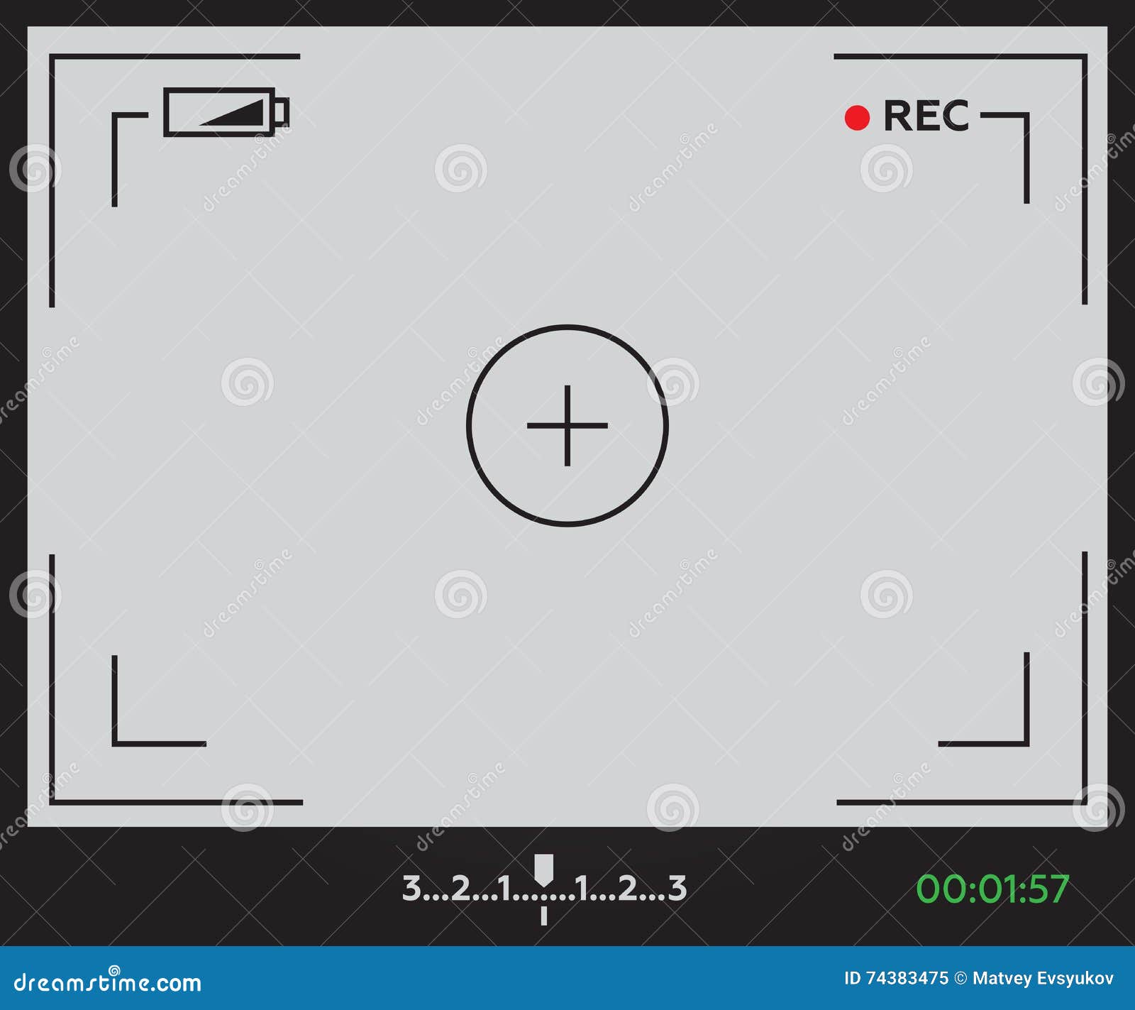 Camera viewfinder stock illustration. Illustration of exposure - 74383475