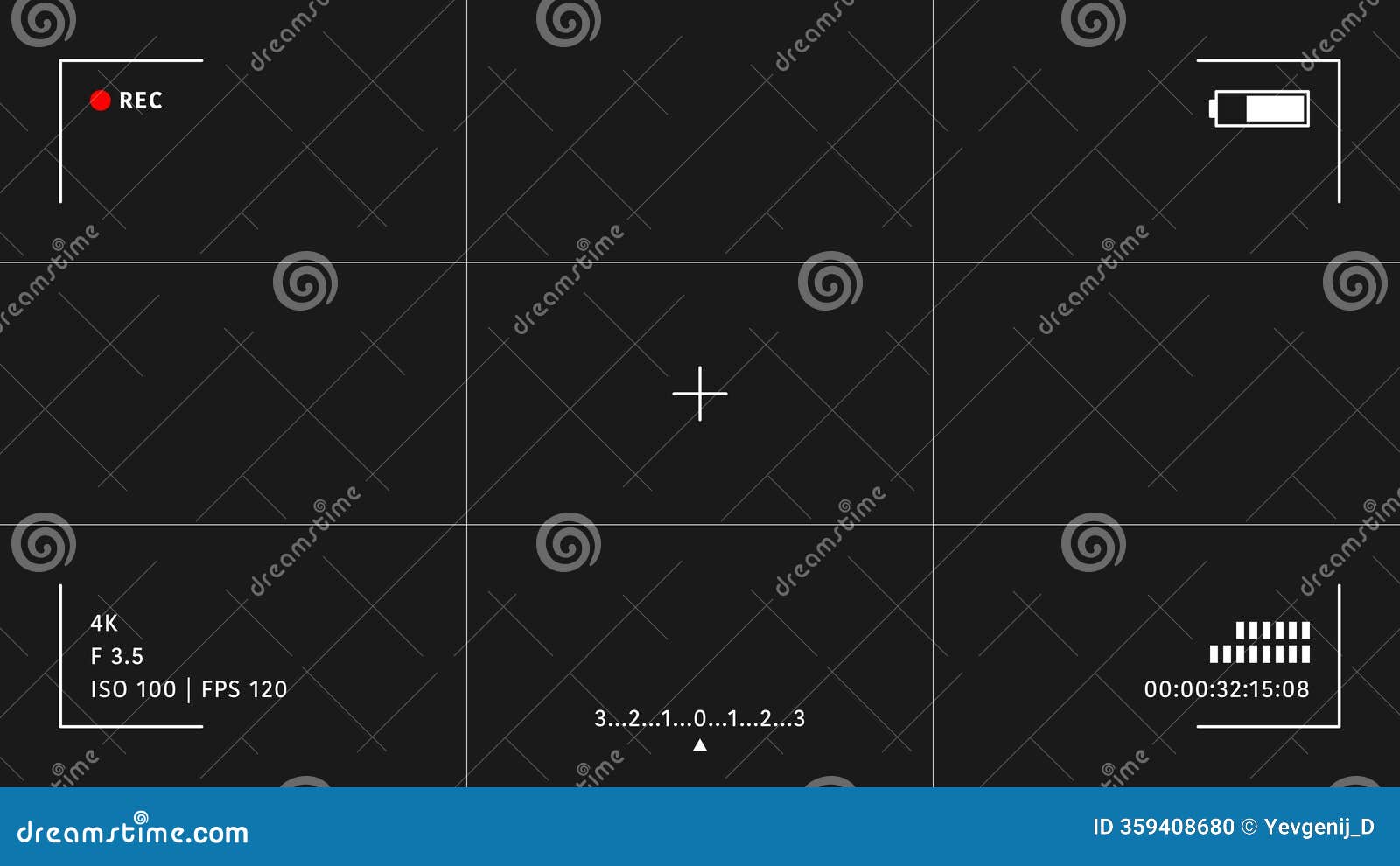 Camera Viewfinder. Focusing Screen Of The Camera. Viewfinder Camera ...