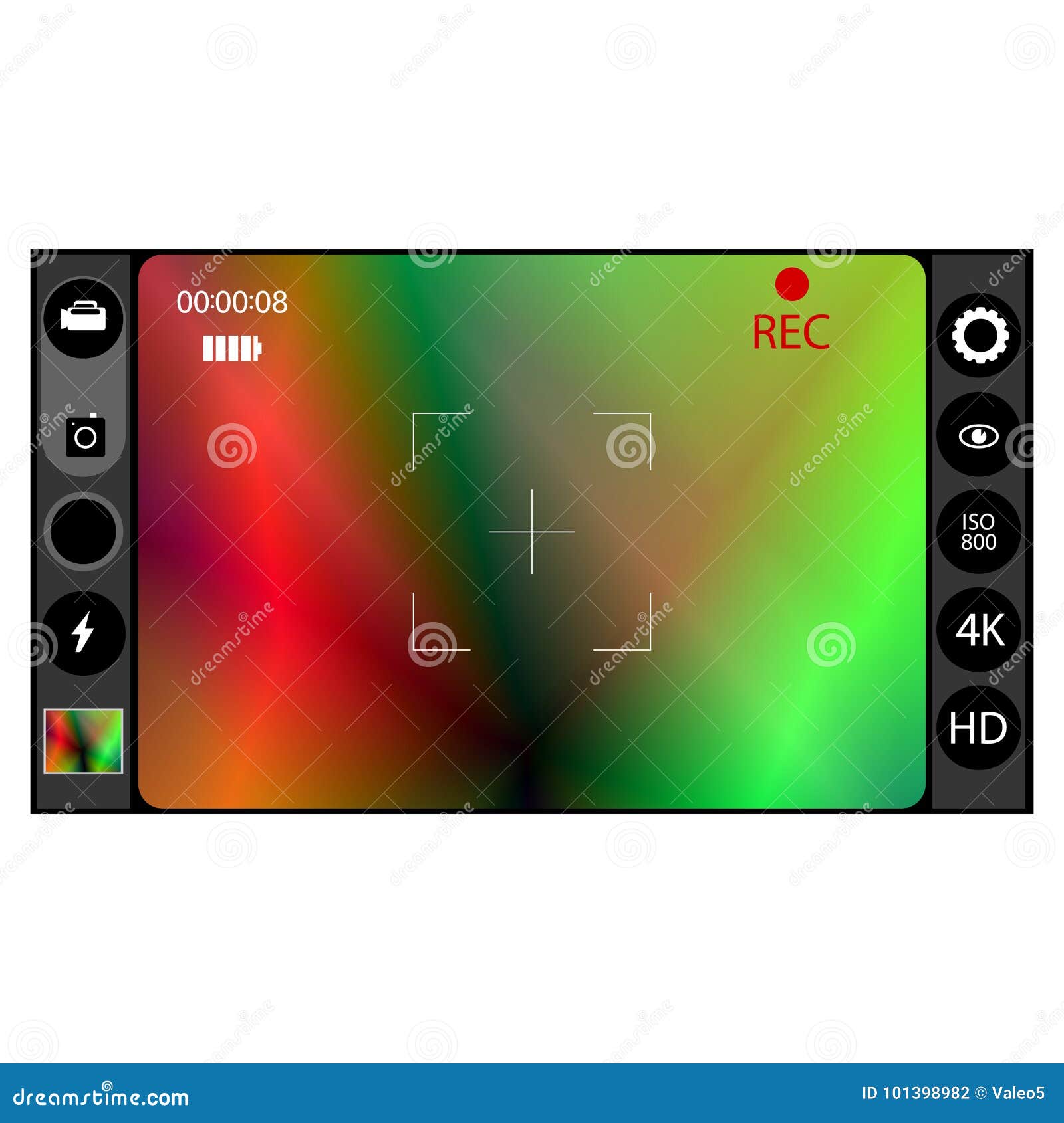 Camera Viewfinder. Template Focusing Screen Stock Vector - Illustration ...