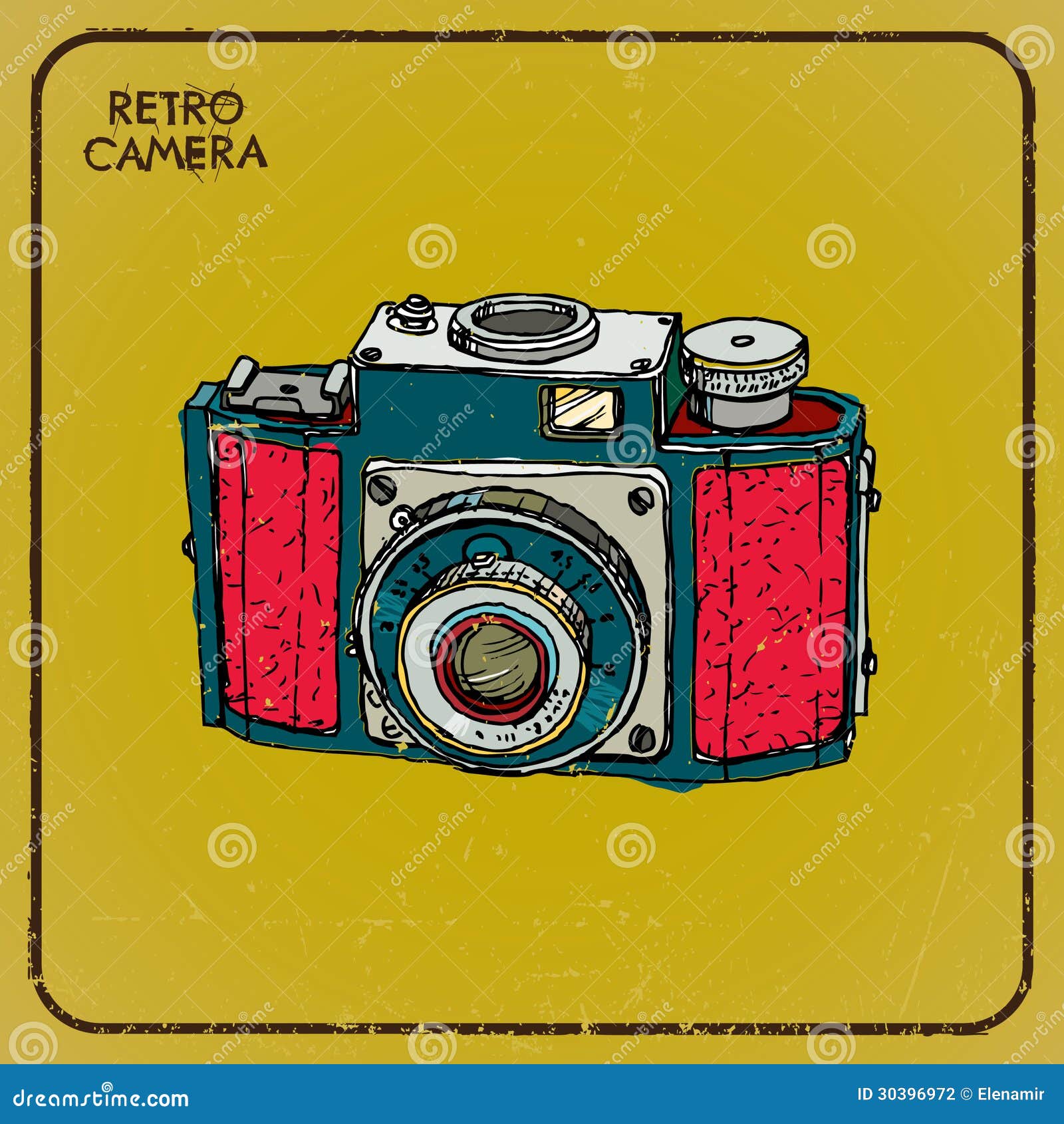 Camera stock vector. Illustration of vintage, camera - 30396972