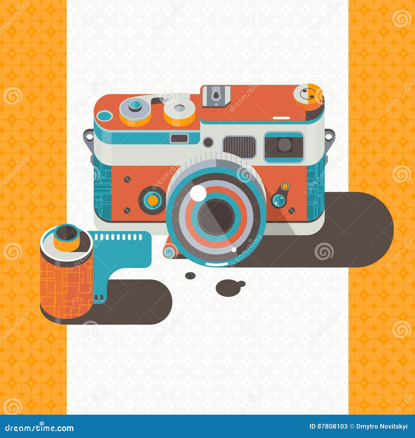Camera Vintage Photography Abstract Background Stock Vector ...
