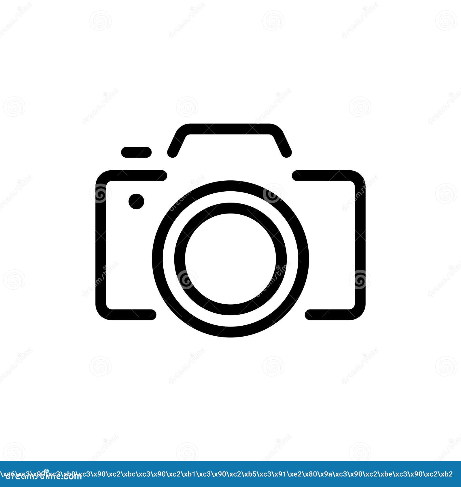 Camera vlak pictogram vector illustratie. Illustration of nadruk ...