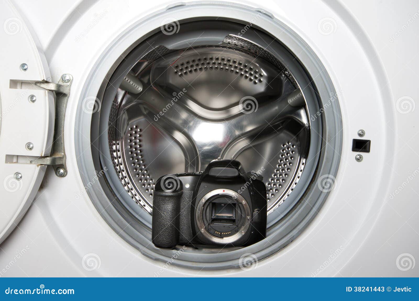 Camera in washing machine stock image. Image of object - 38241443