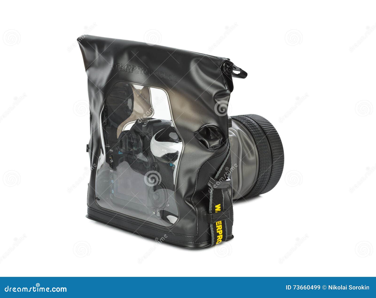 Camera in waterproof case stock image. Image of protective - 73660499