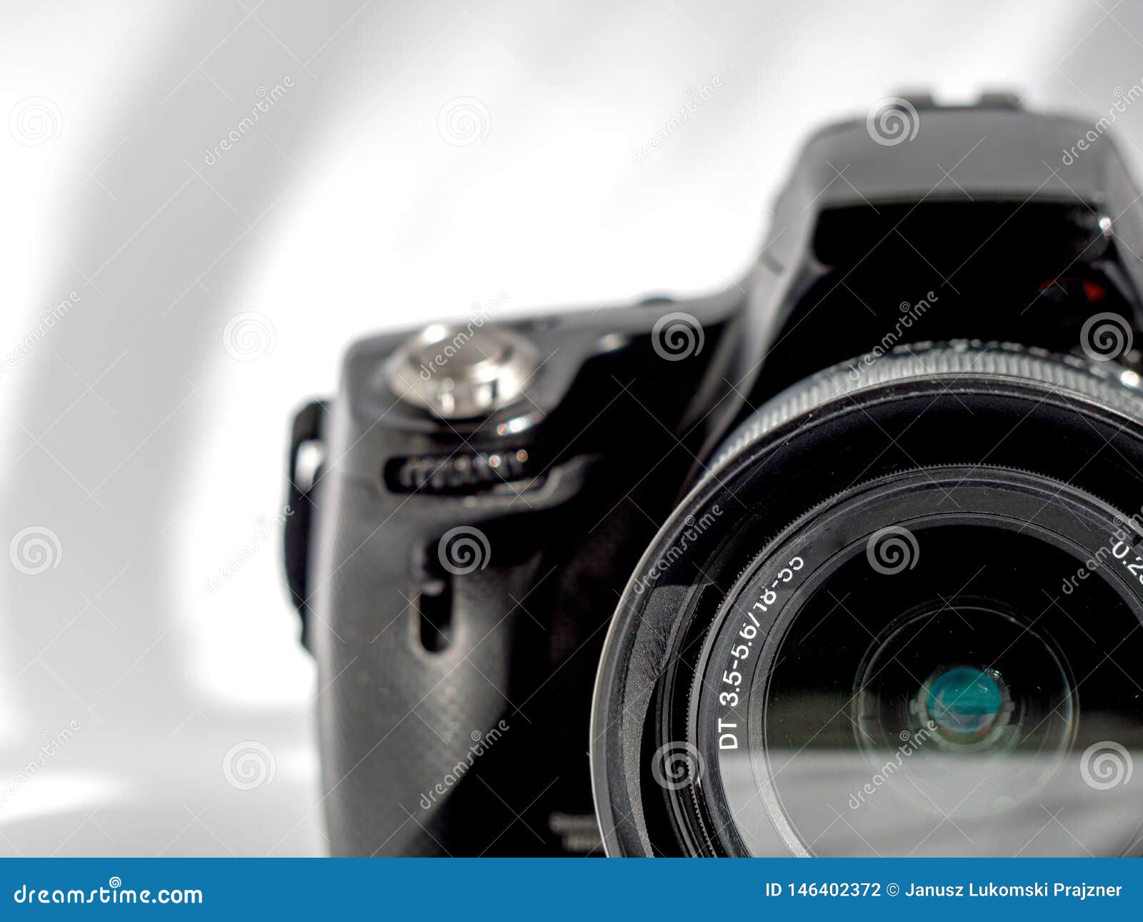 Camera on a White Background Stock Photo - Image of single, zoom: 146402372