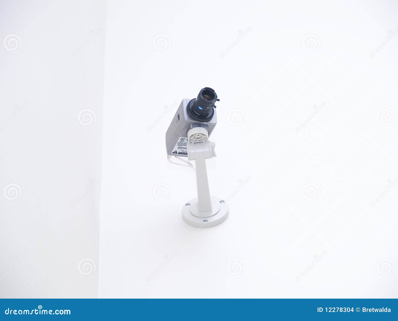 Camera White Wall stock photo. Image of hallway, watching - 12278304