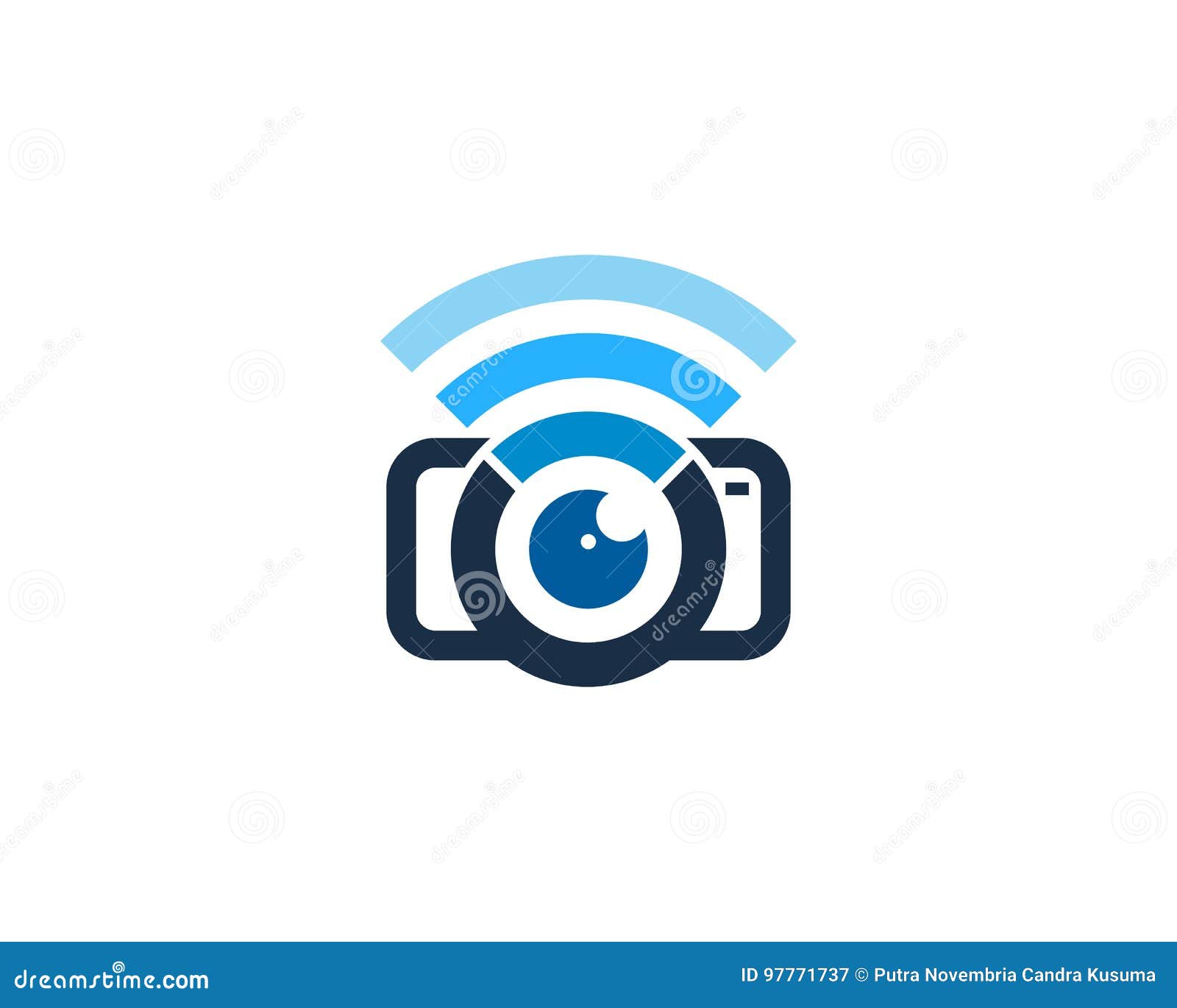Camera Wifi Icon Logo Design Element Stock Vector - Illustration of ...