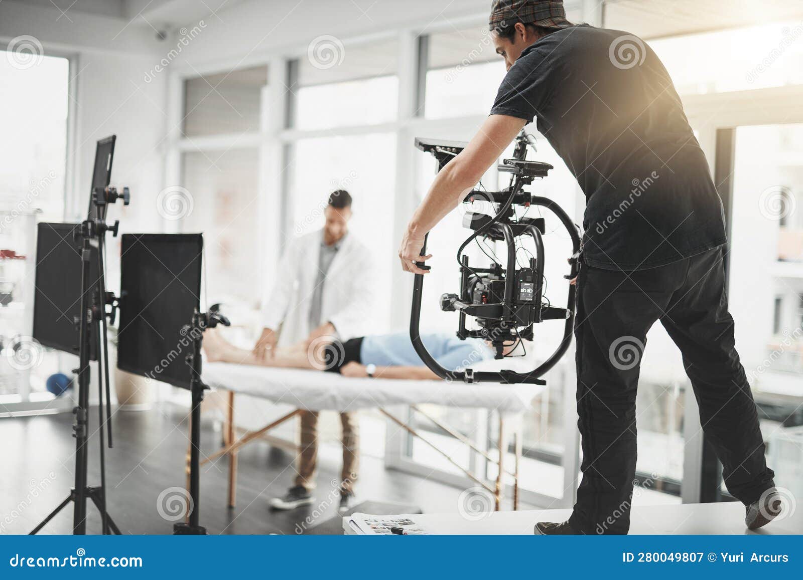 The Camera Will Guide You. Behind the Scenes Shot of a Camera Operator ...