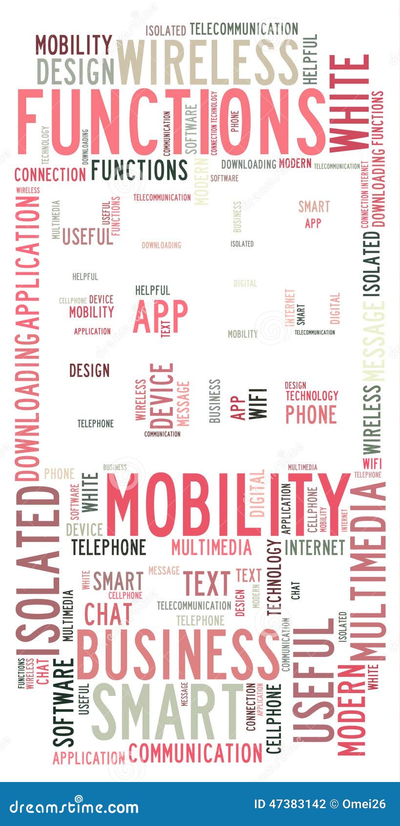 Camera Word Cloud in Phone Shape Stock Illustration - Illustration of ...