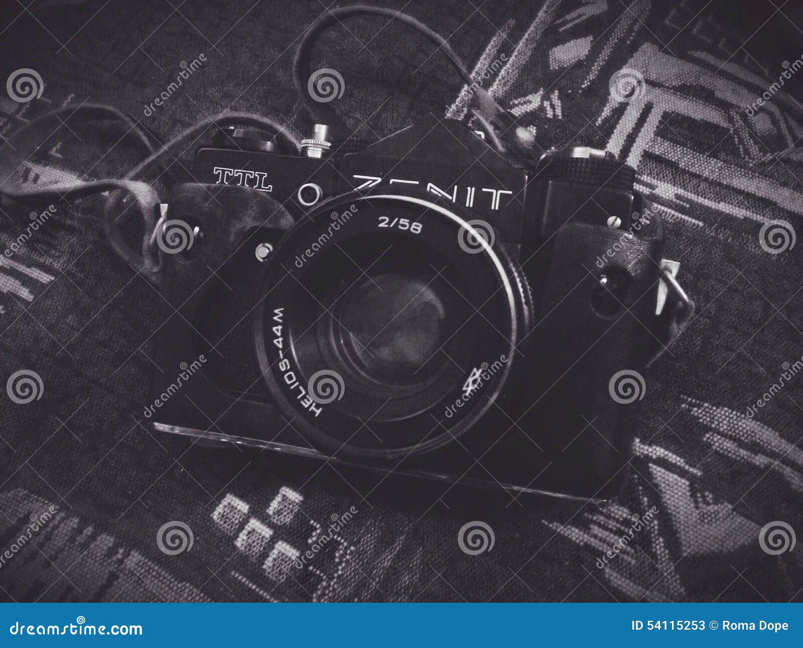 Camera Zenit editorial stock photo. Image of retro, ussr - 54115253