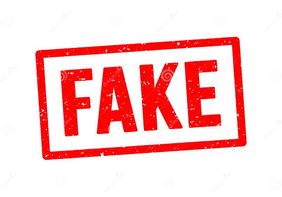 Vector Illustration Fake Stamp Grunge Rubber Sign. Fake Seal Stamp ...