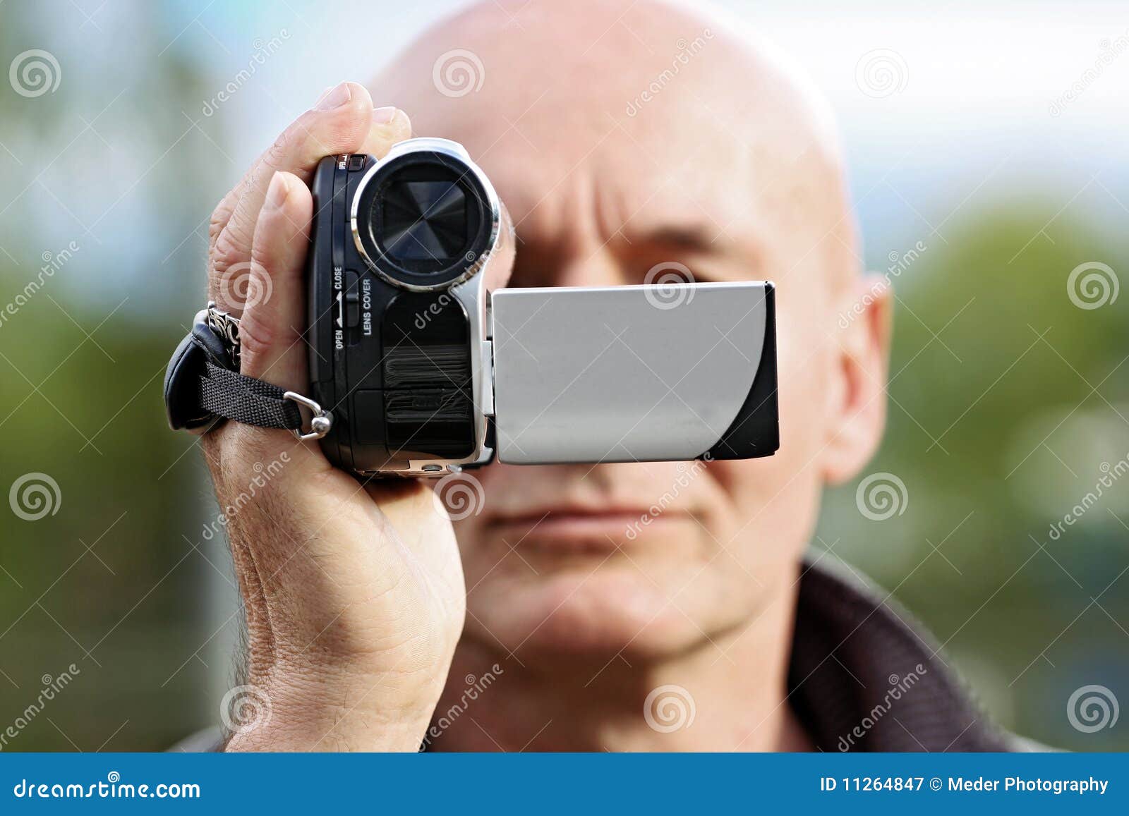 Cameraman stock image. Image of digitally, hands, camcorder - 11264847