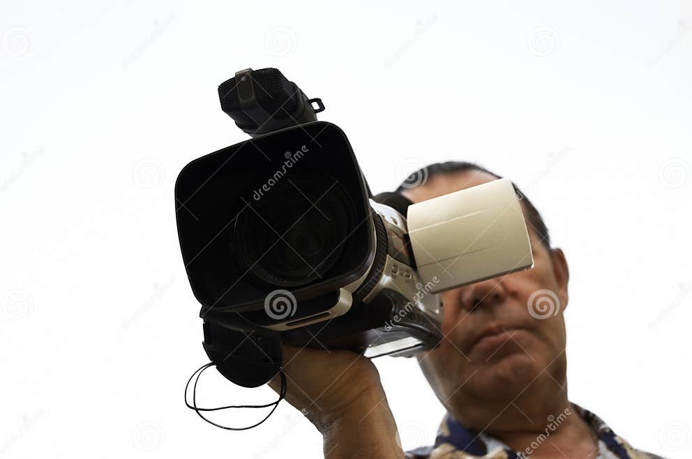 Cameraman stock photo. Image of stand, handy, news, cameraman - 1416744