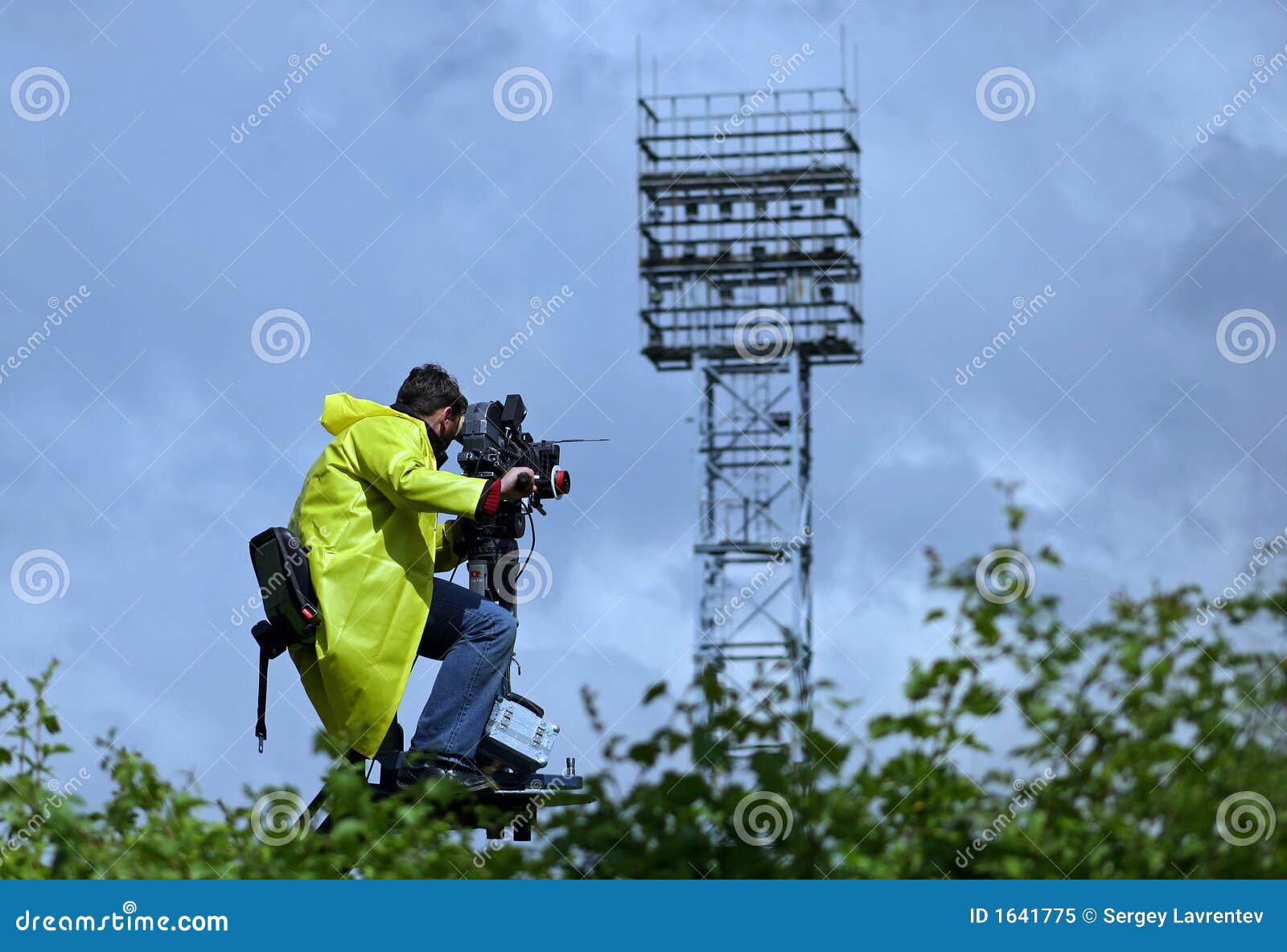 Cameraman stock image. Image of tape, cinema, close, channel - 1641775
