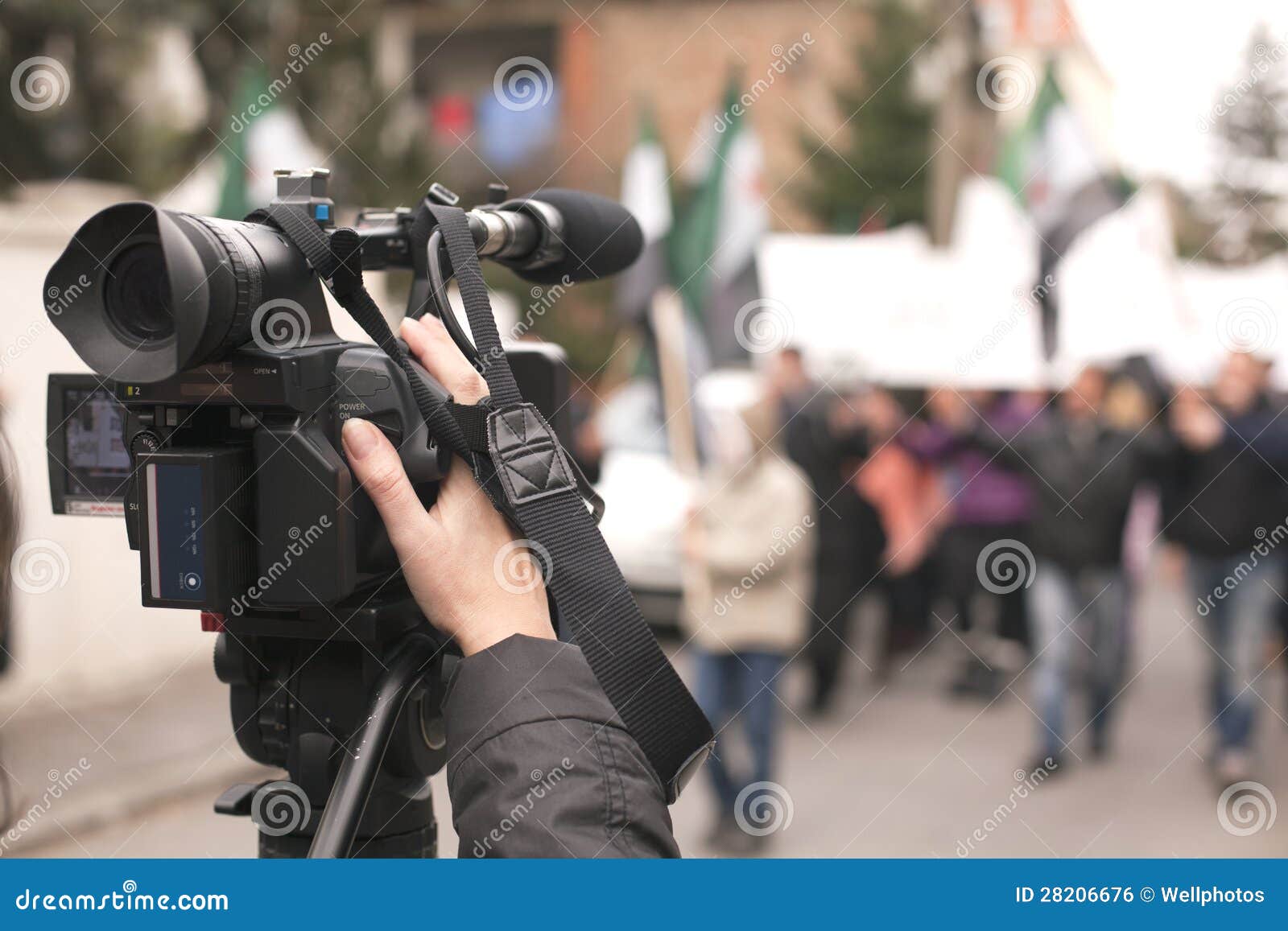 Cameraman stock foto. Image of televisie, openbaar, journalist - 28206676