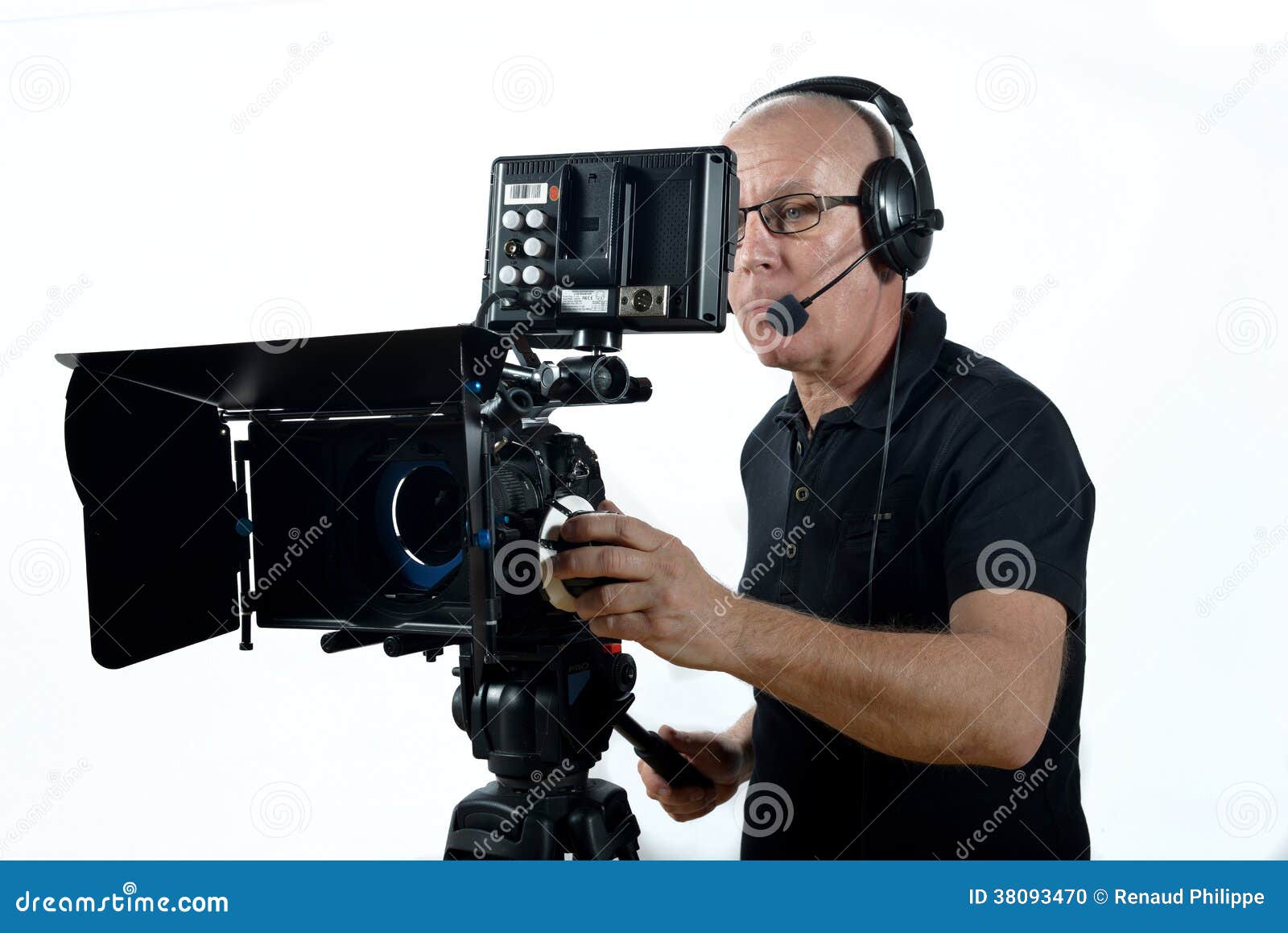 Cameraman stock foto. Image of studio, cameraman, verslag - 38093470