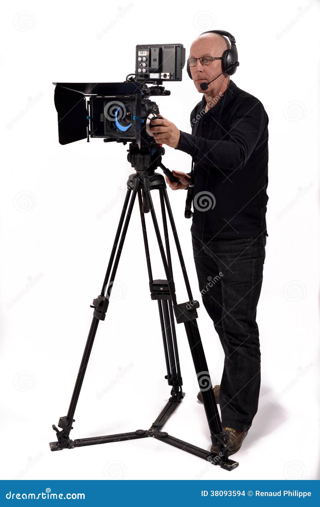 Cameraman stock foto. Image of studio, werk, status, rijp - 38093594