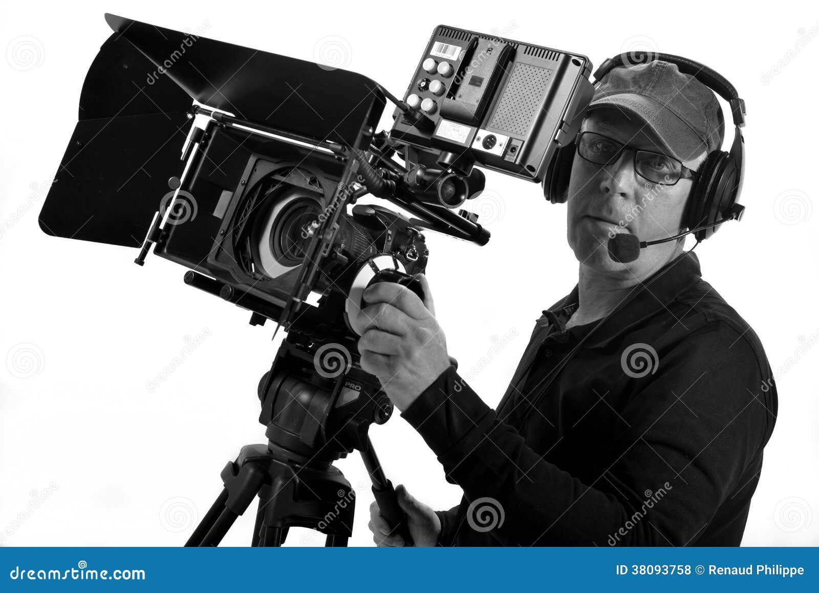 Cameraman stock photo. Image of working, camera, movie - 38093758