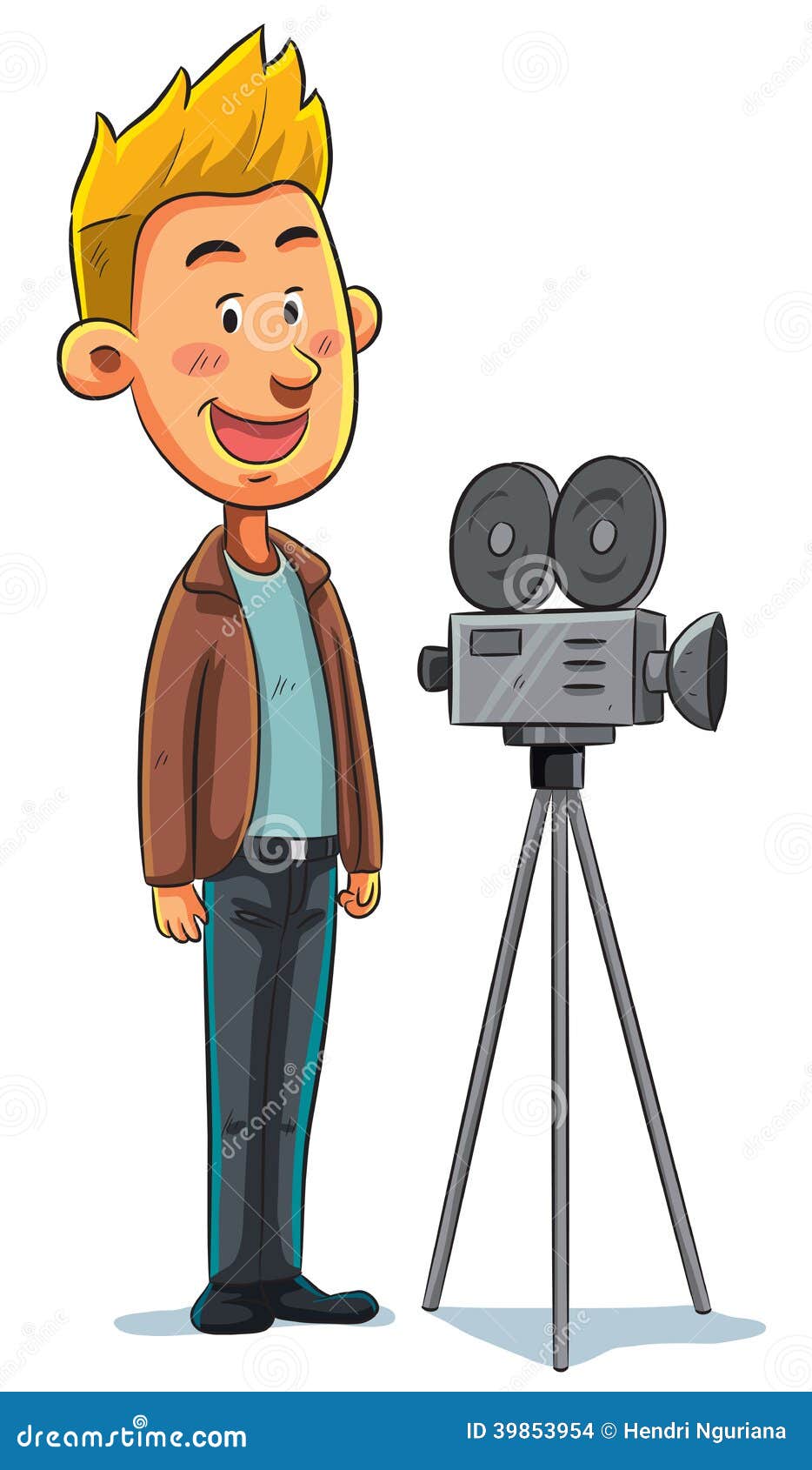 Cameraman vector illustratie. Illustration of camera - 39853954