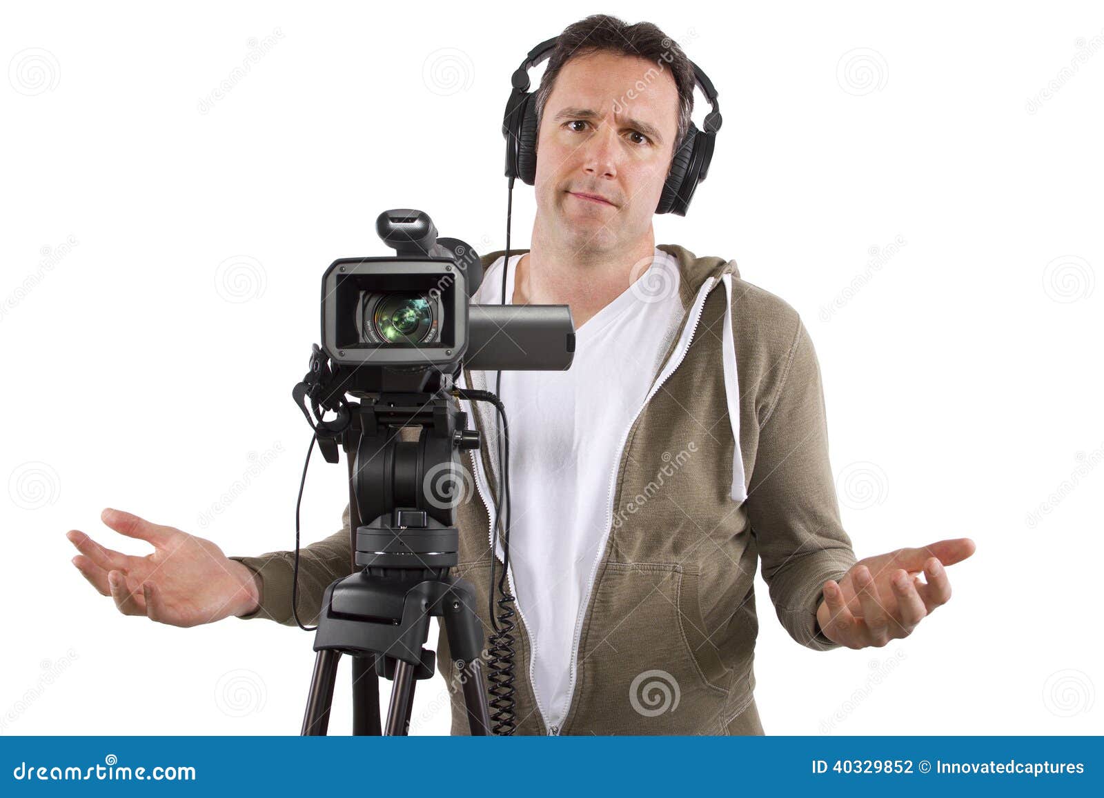 Cameraman photo stock. Image du medias, travail, équipage - 40329852