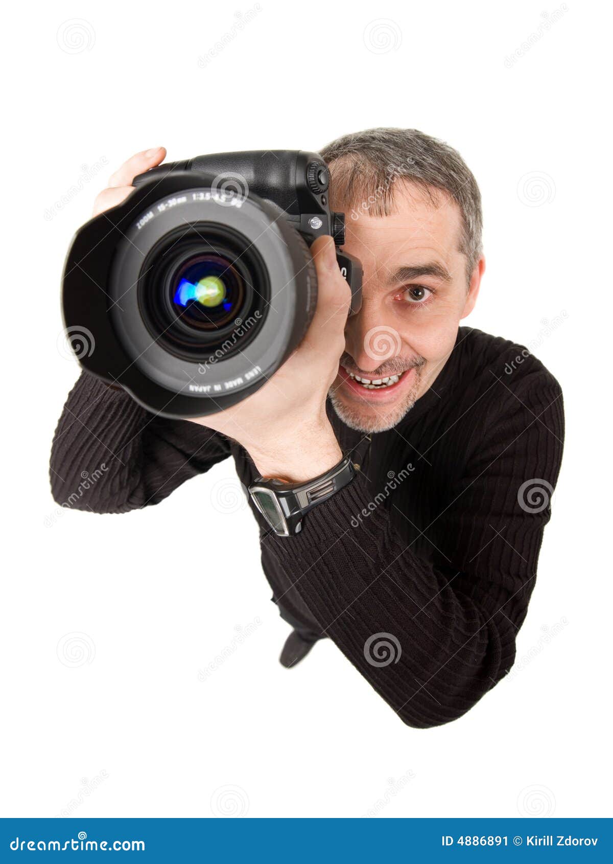 Cameraman stock image. Image of fish, adults, reflection - 4886891