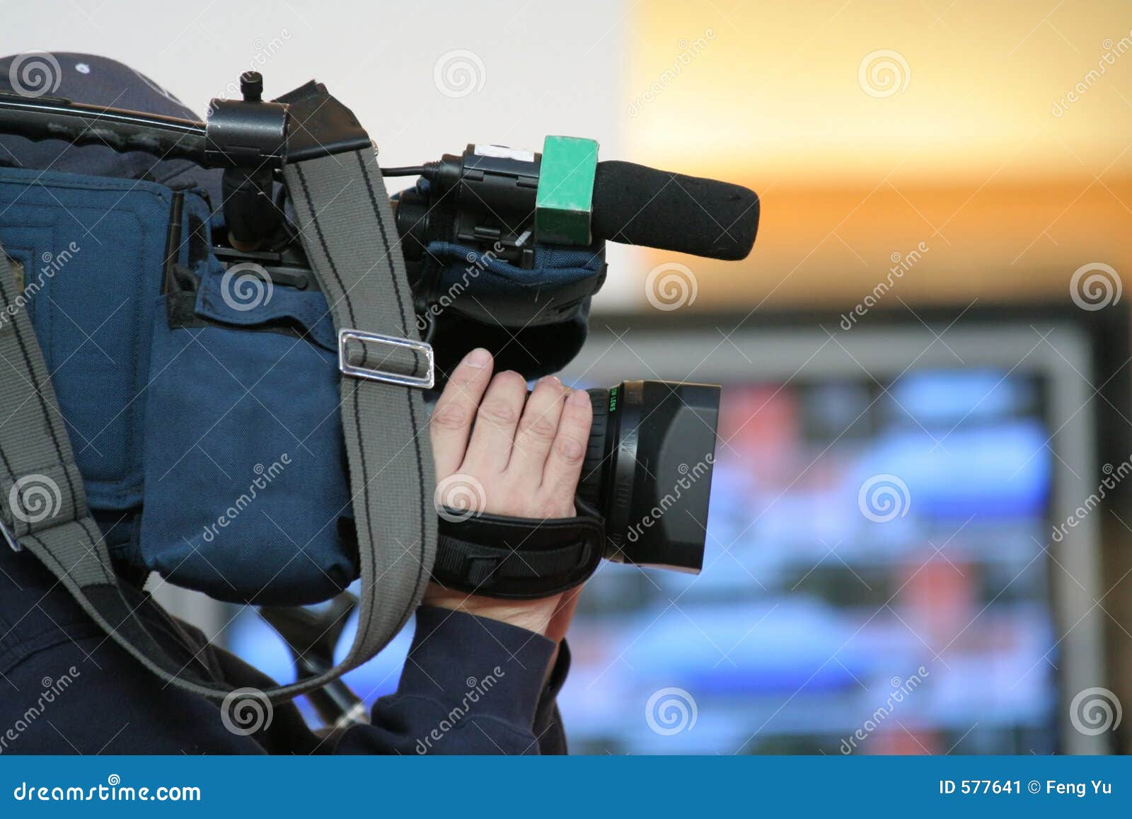 Cameraman stock image. Image of newscast, professional - 577641