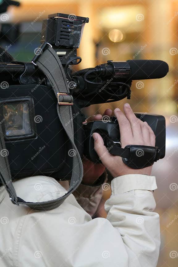 Cameraman stock photo. Image of studio, hand, camera, journalist - 577656