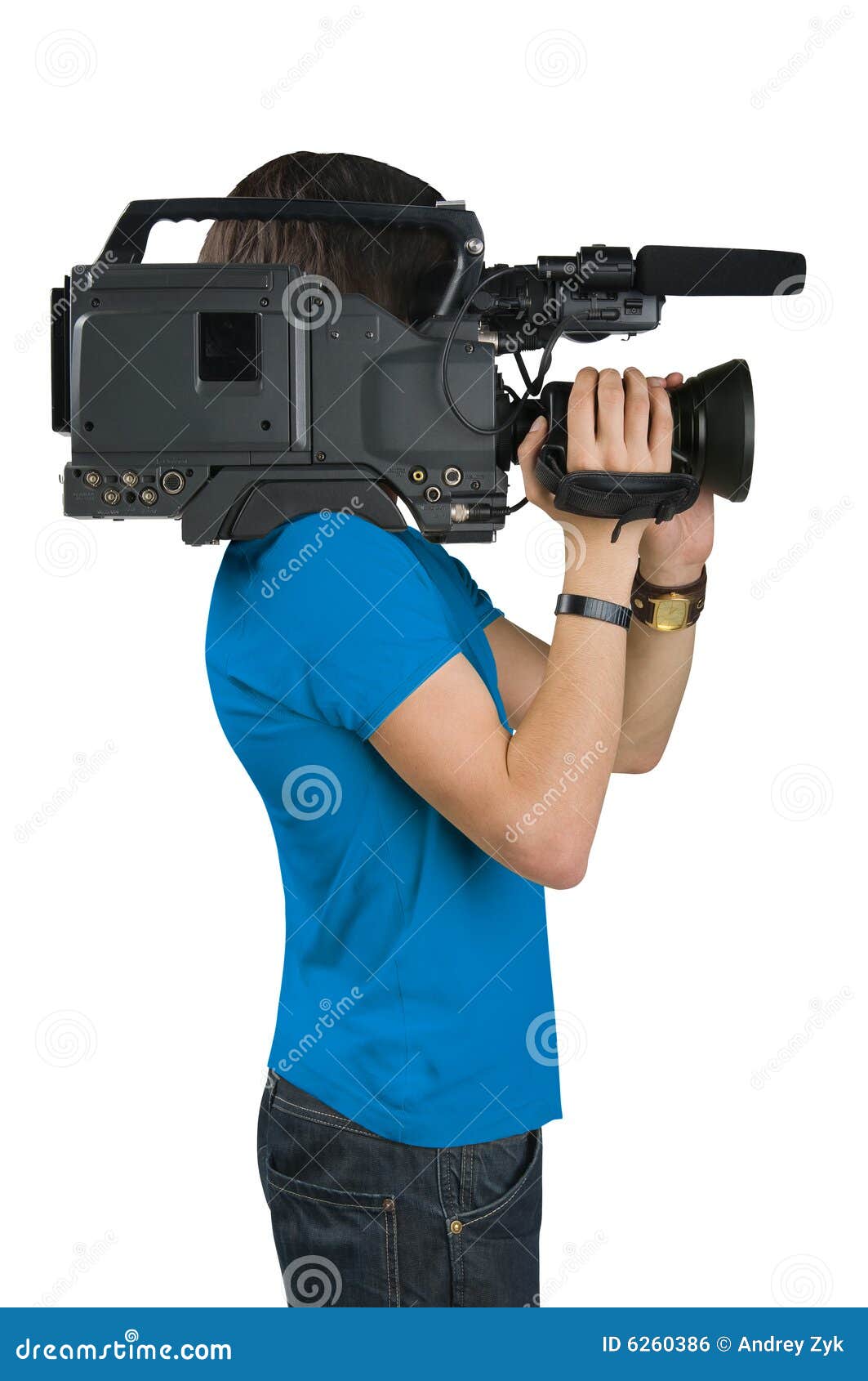 Cameraman photo stock. Image du pelliculage, durée, bleu - 6260386 Cameraman photo stock. Image du pelliculage, durée, bleu - 6260386