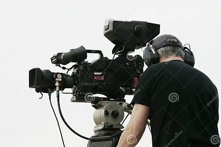 Cameraman stock photo. Image of ready, angle, live, news - 872364