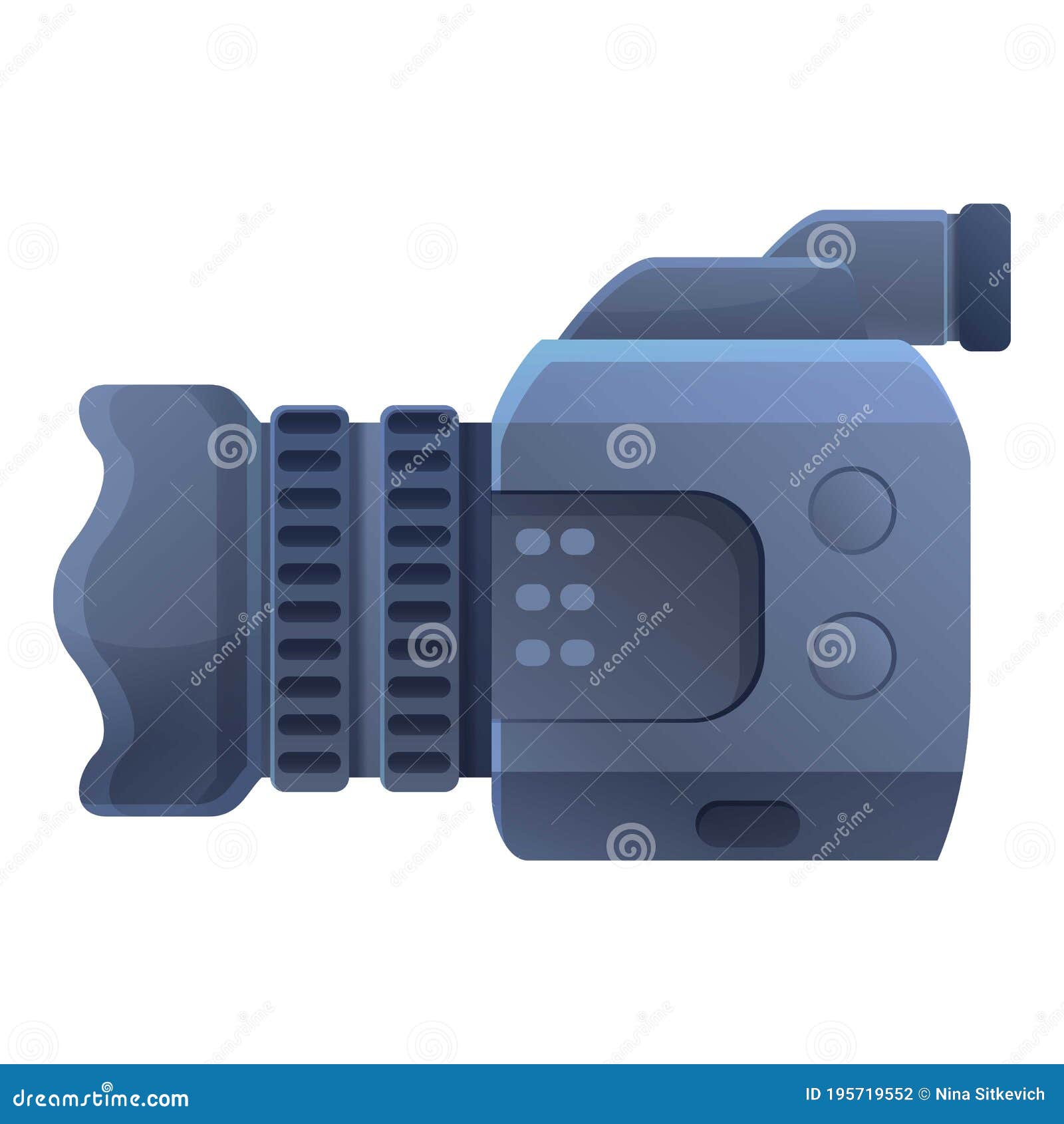 Cameraman Camcorder Icon, Cartoon Style Stock Vector - Illustration of ...