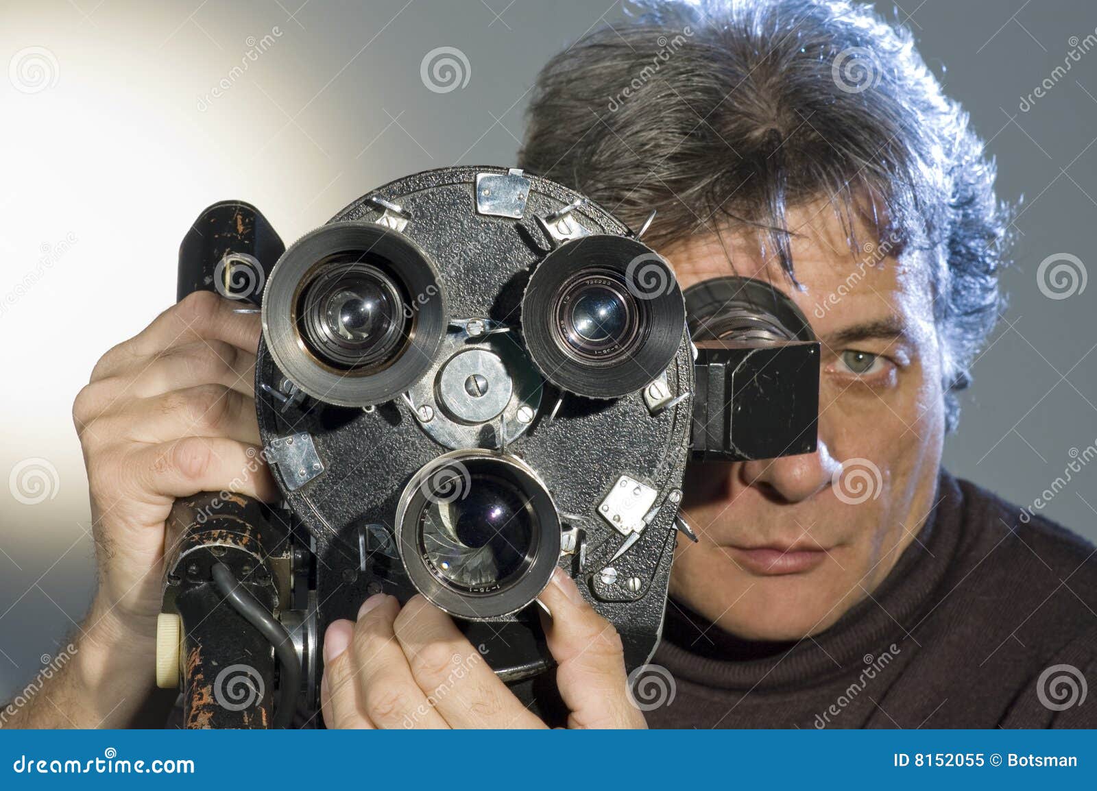 Cameraman and camera. stock image. Image of equipment - 8152055