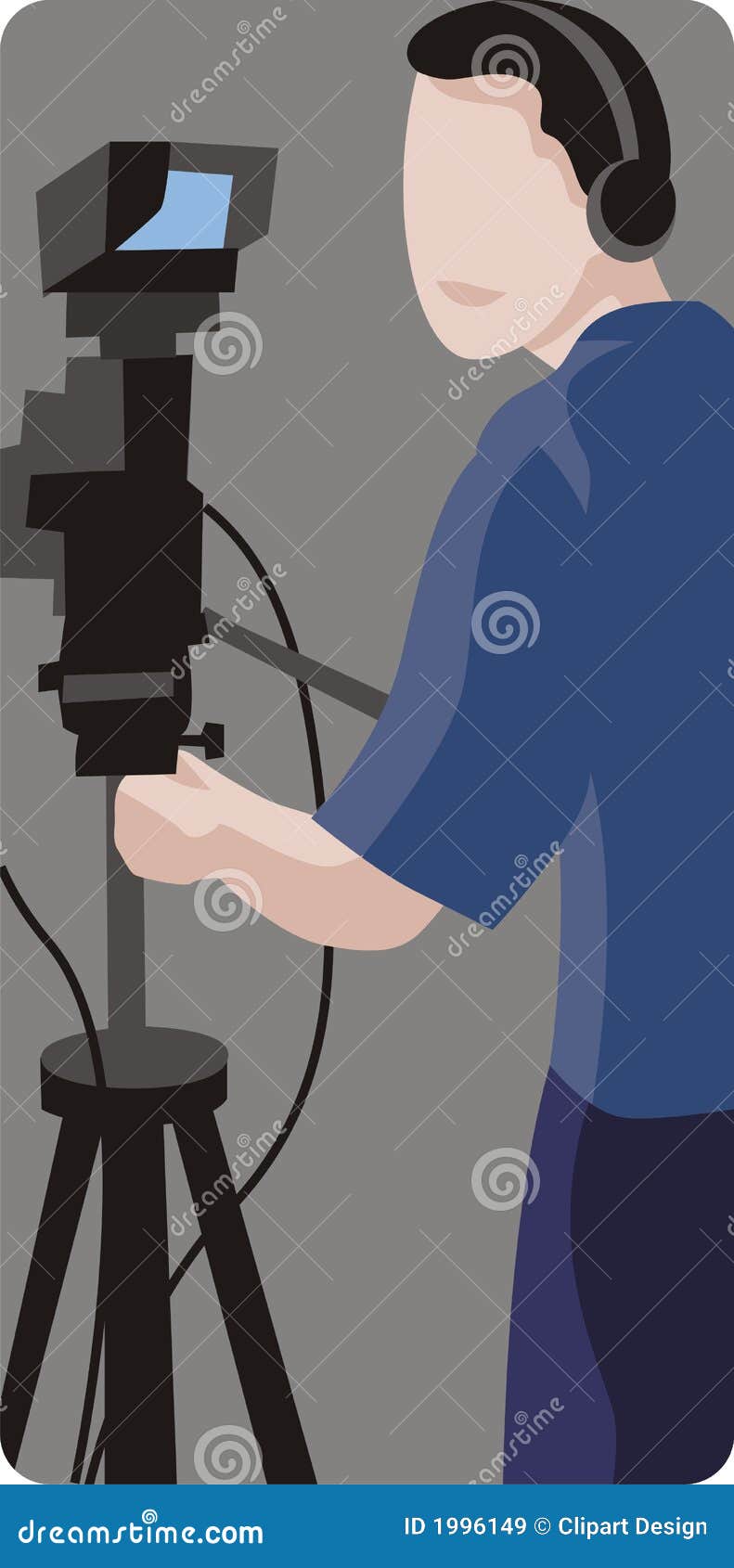 Cameraman Illustration Cartoon Vector | CartoonDealer.com #1996149