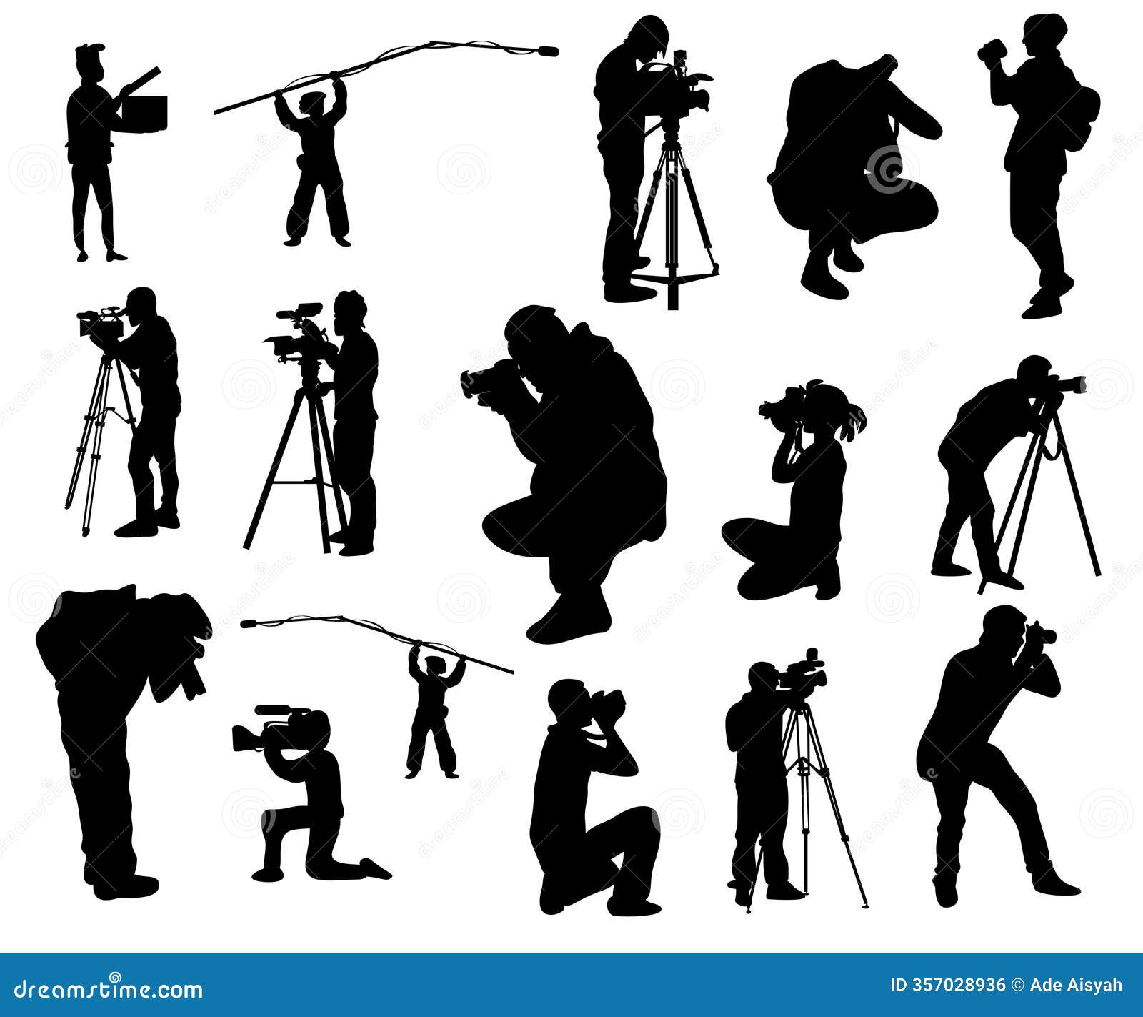 Cameraman Illustration Silhouette Element Stock Illustration ...
