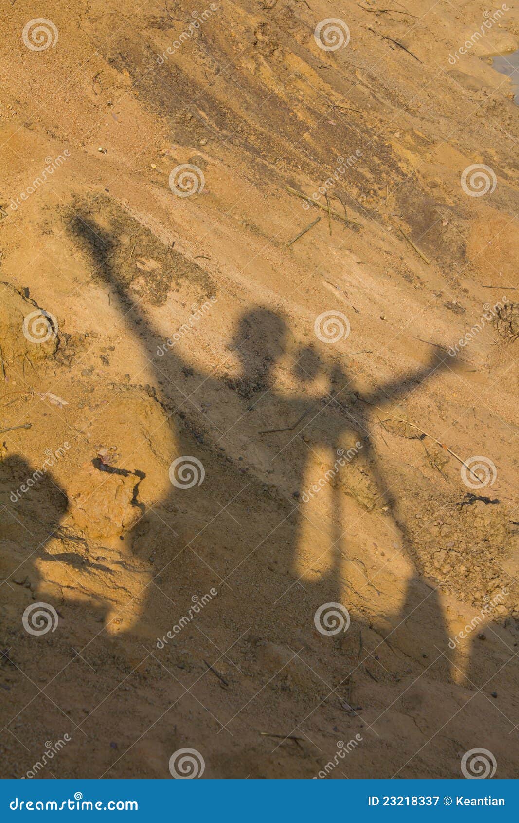 Cameraman Shadow. stock image. Image of mountain, high - 23218337