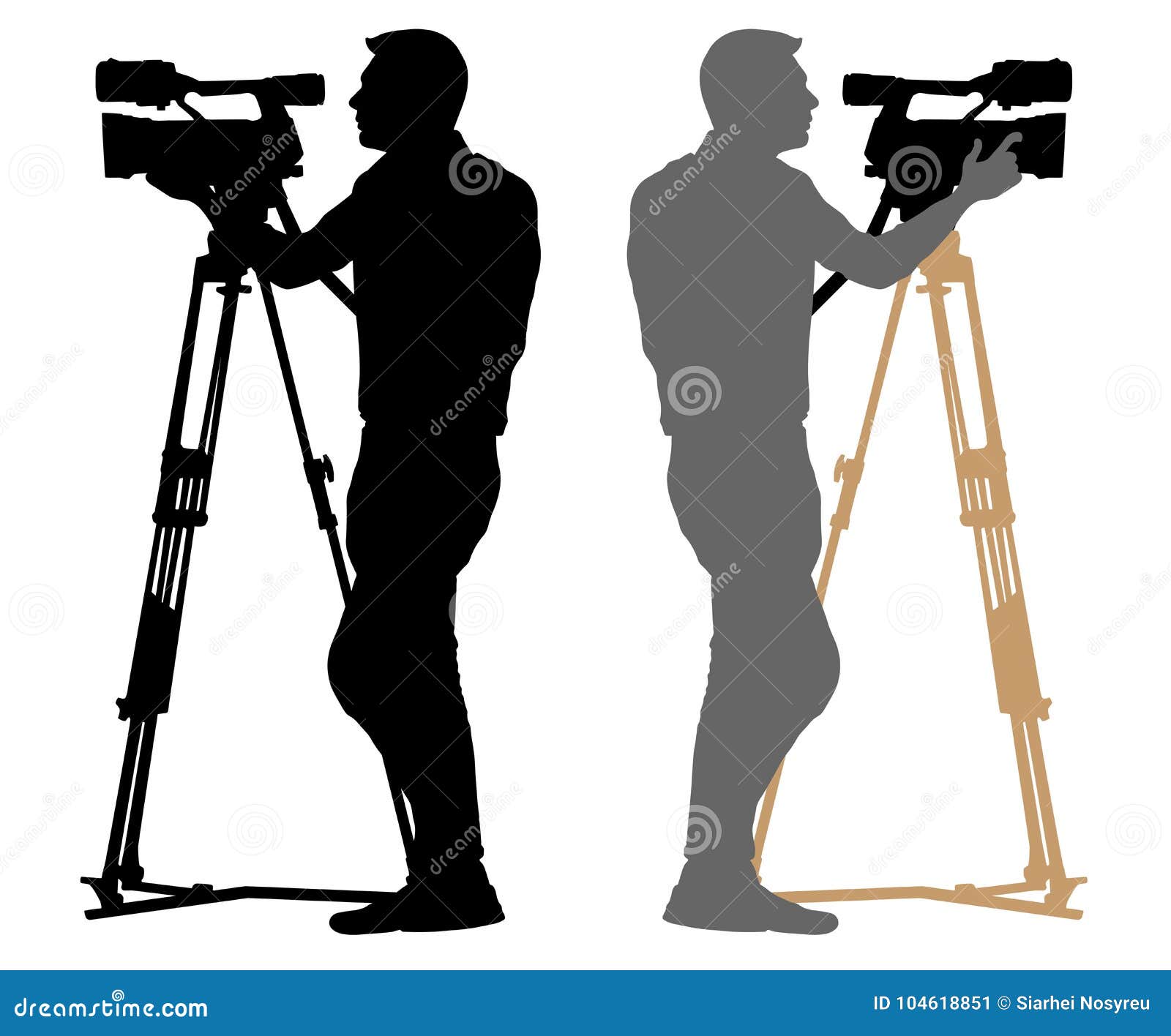 Cameraman Silhouette, Photographer Silhouettes, Cameraman Clipart ...