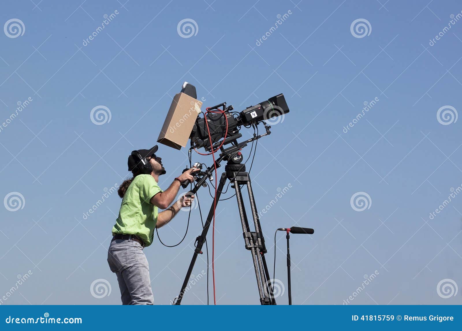 Cameraman editorial stock image. Image of industrial - 41815759