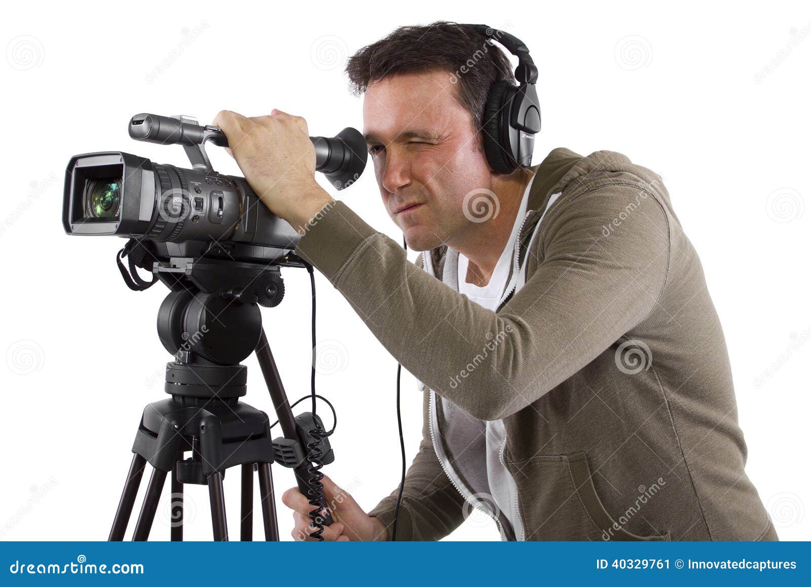 Cameraman stock image. Image of professional, media, production - 40329761