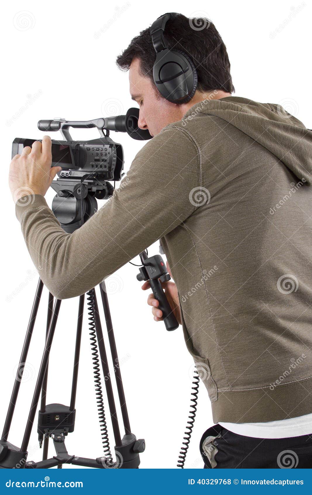 Cameraman stock photo. Image of filming, caucasian, industry - 40329768