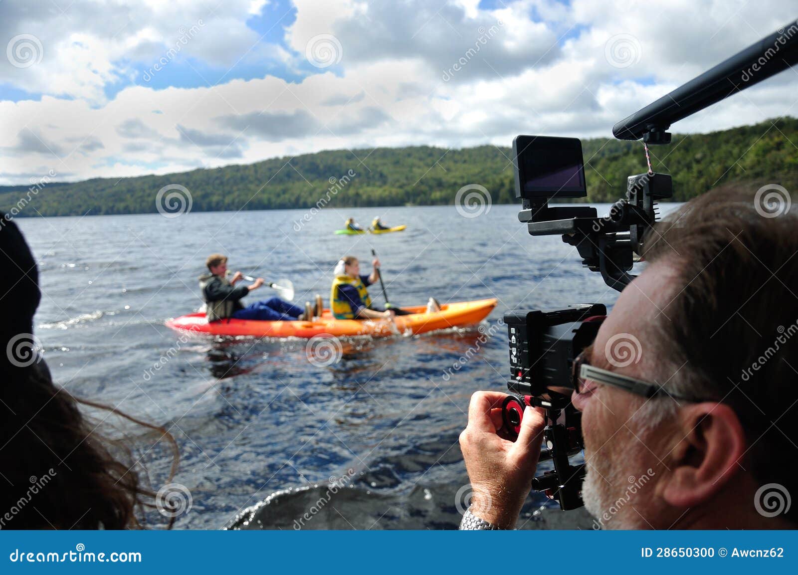 Cameraman at work stock photo. Image of cameraman, media - 28650300