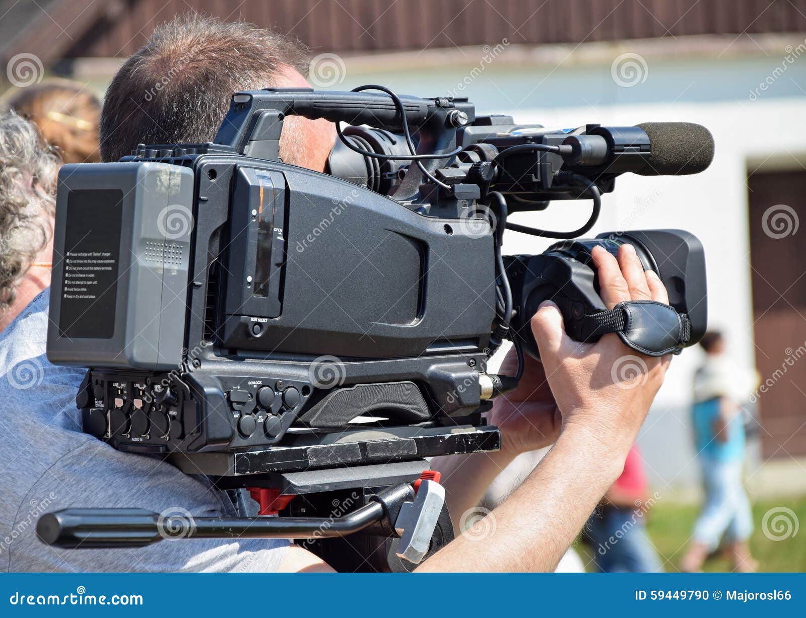 Cameraman is working editorial image. Image of occupation - 59449790