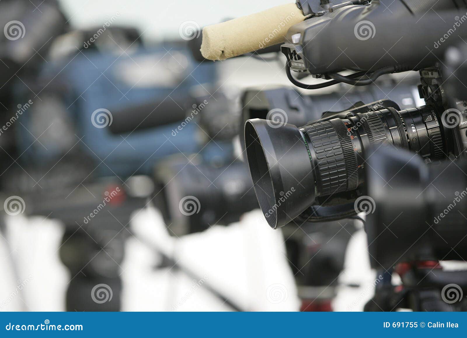 Cameras stock image. Image of filming, controls, news, tape - 691755