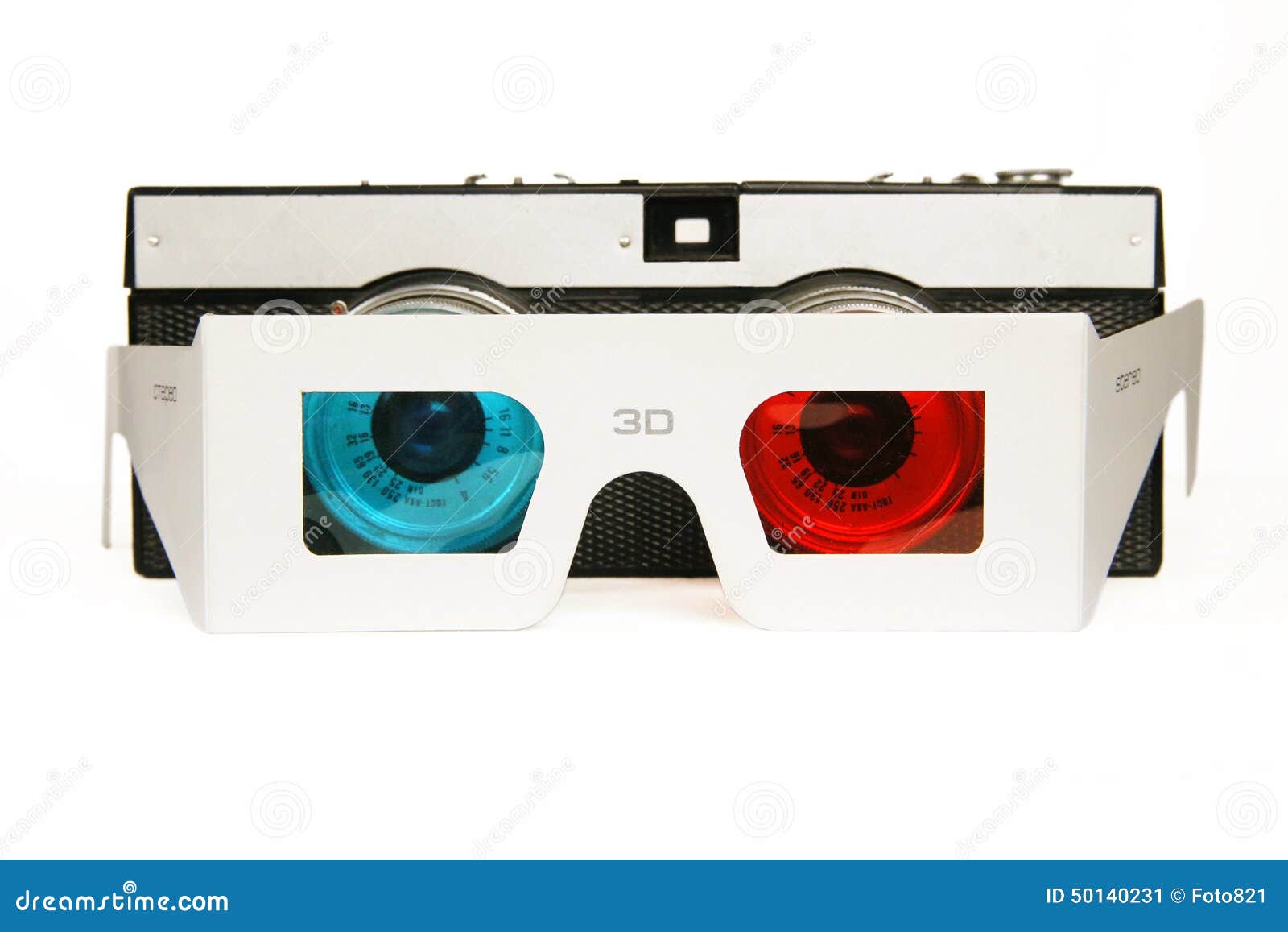 Cameras and stereo glasses stock image. Image of black - 50140231