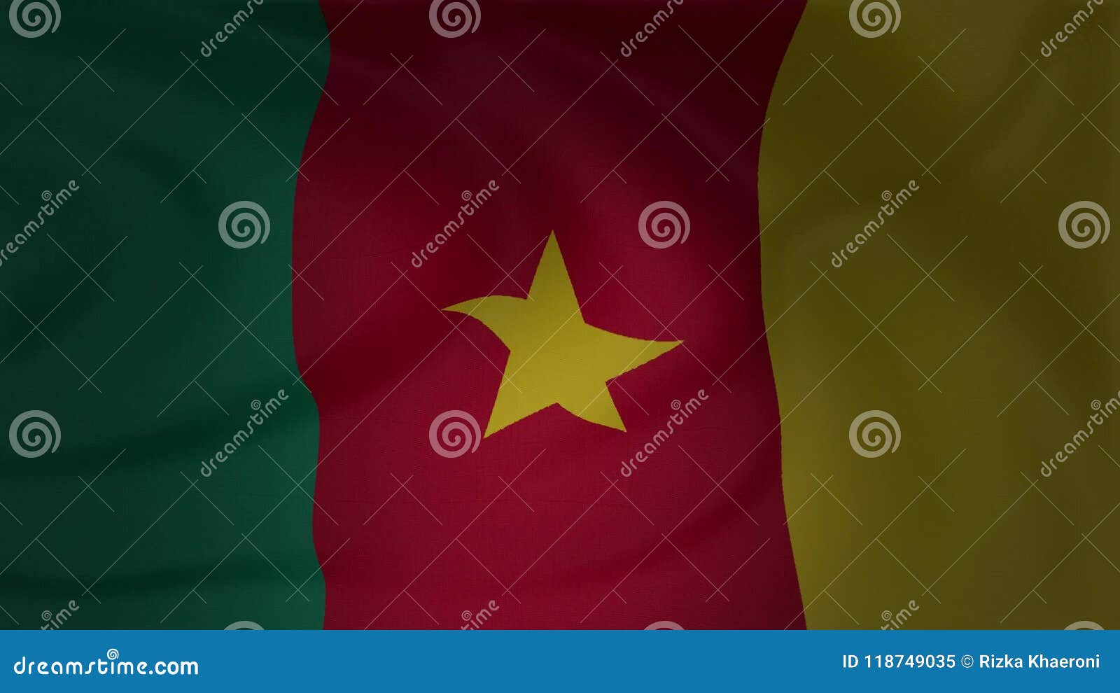 Cameron Flag Waving in the Wind Stock Video - Video of cameron ...